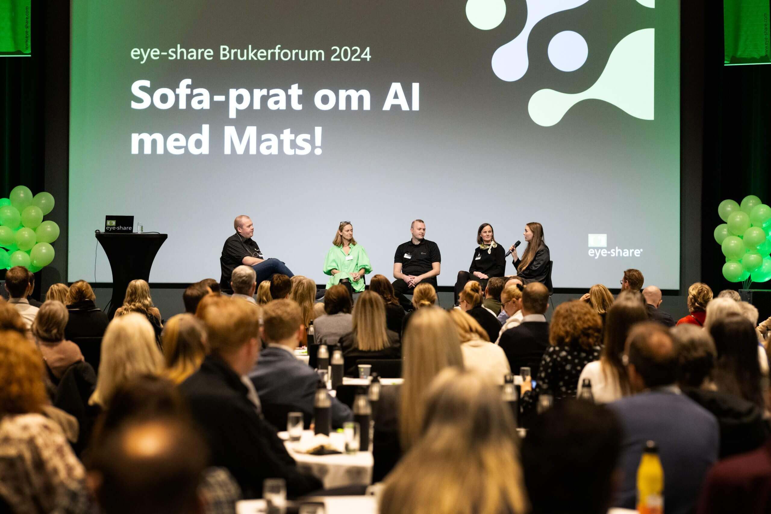 Sofaprat om AI på Brukerforum 2024
